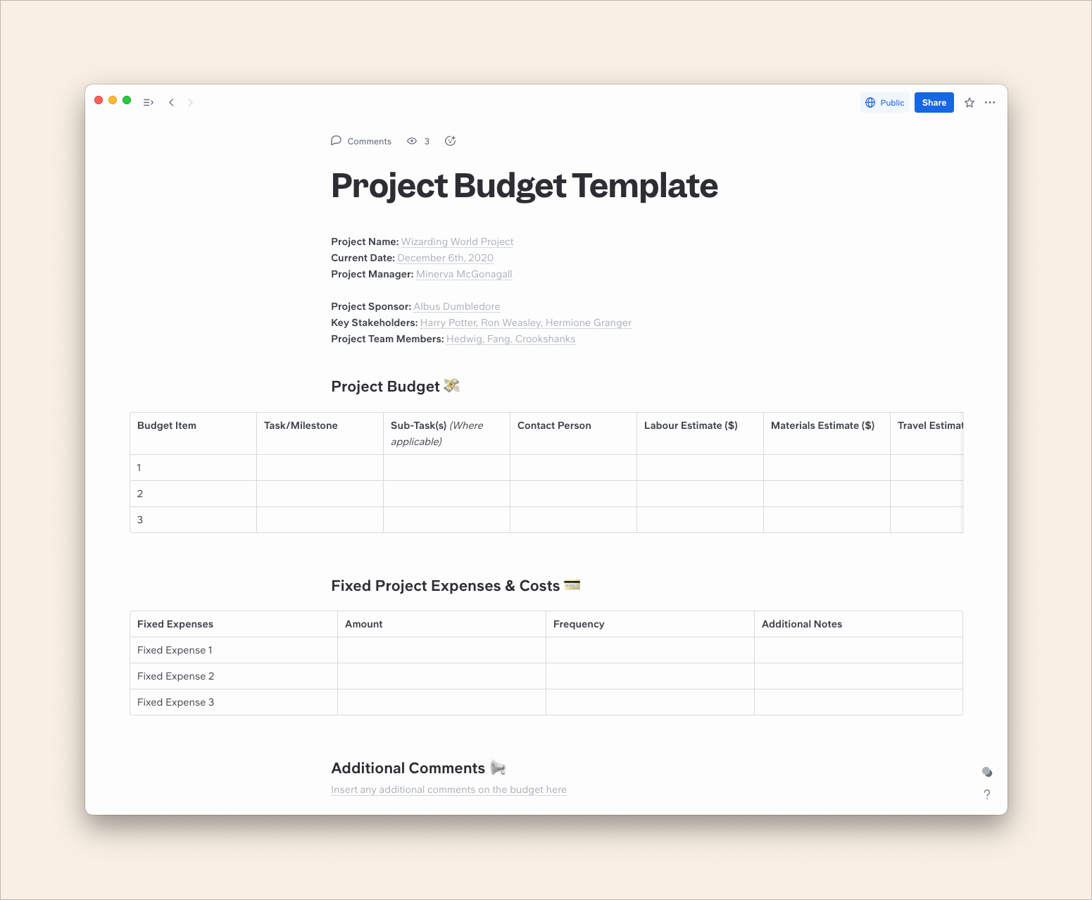 How To Create A Successful Project Budget In 2021 A Free Template